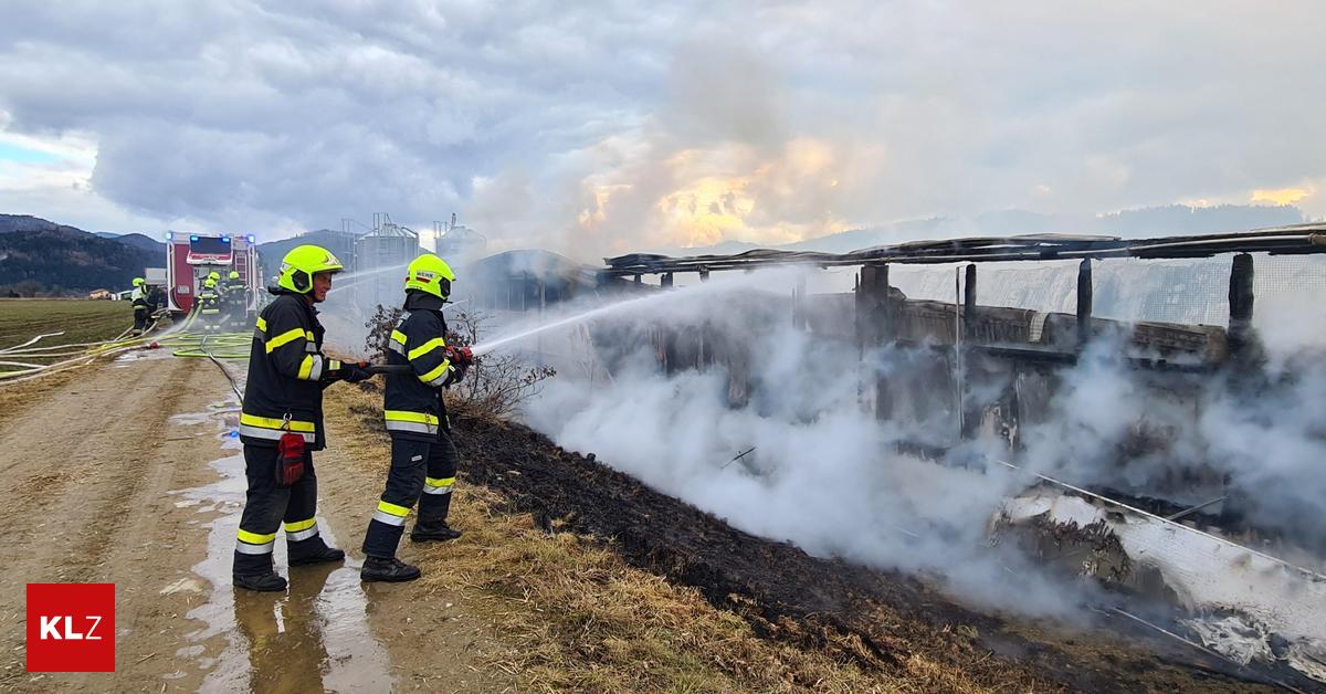 Putenstall in Flammen: Brand in Putenstall: Großeinsatz der Feuerwehren in Kärnten